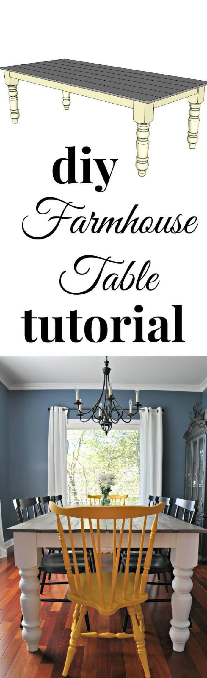 15+ Rustic Farmhouse Table Ideas: DIY Tutorials for a Cozy Home in 2024