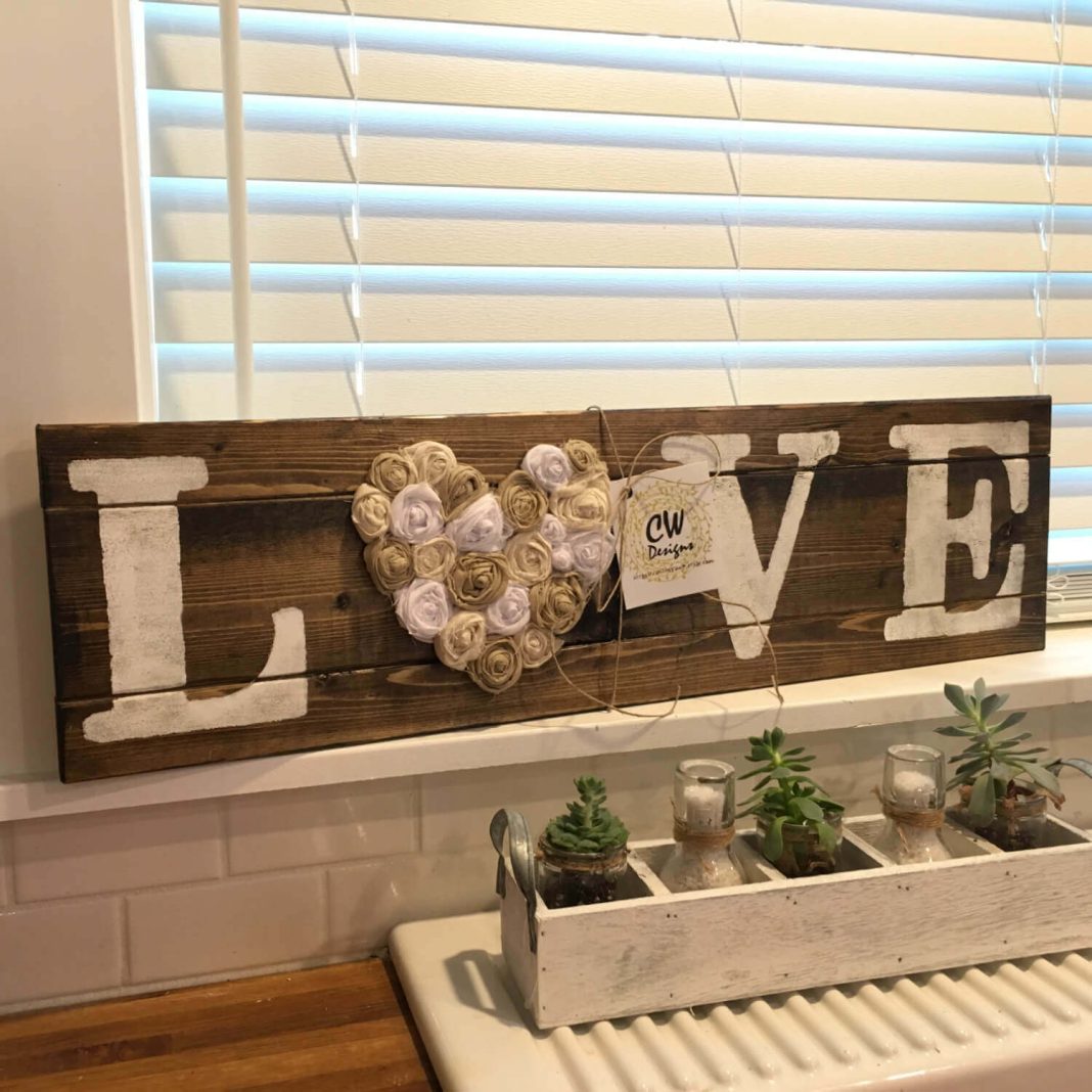 31+ Heartwarming Love Wood Sign Ideas to Personalize Your Home (2024)