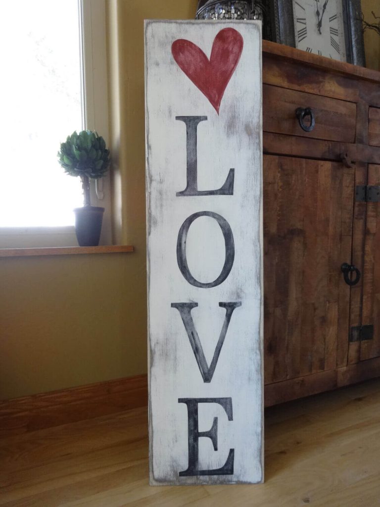 31+ Heartwarming Love Wood Sign Ideas to Personalize Your Home (2024)