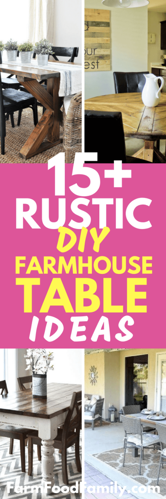 15+ Rustic Farmhouse Table Ideas: DIY Tutorials for a Cozy Home in 2024