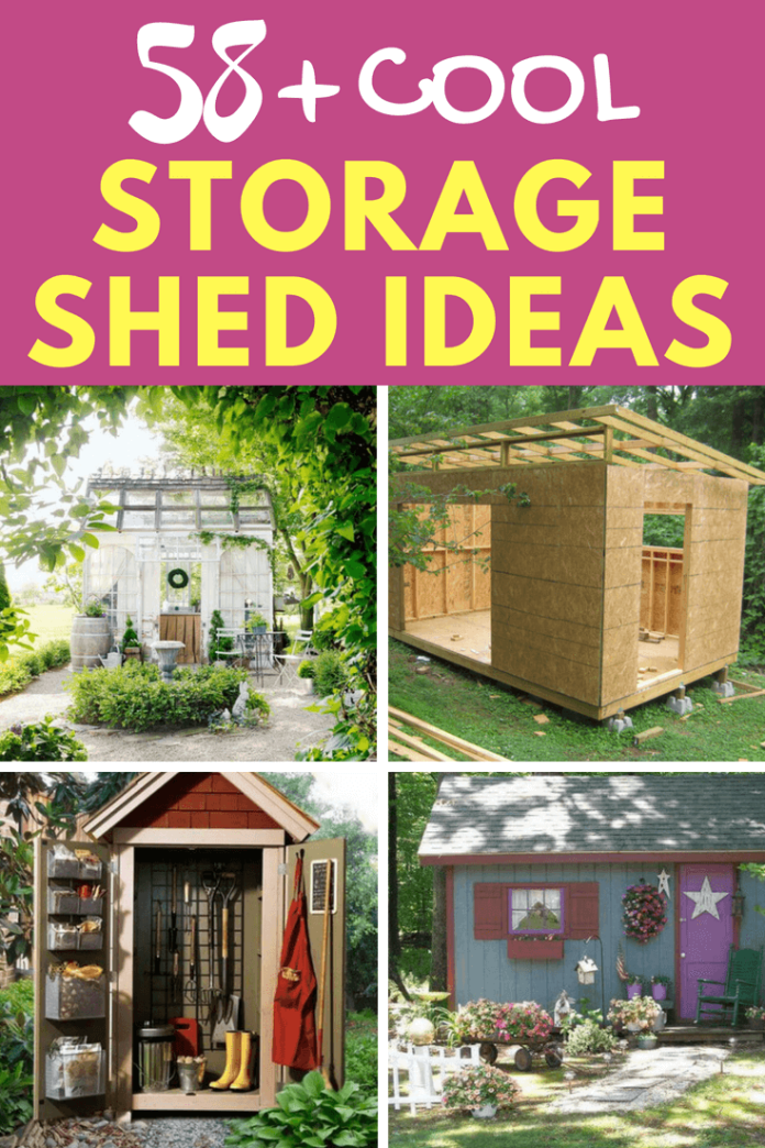 58+ Cool Storage Shed Ideas for your Garden - FarmFoodFamily