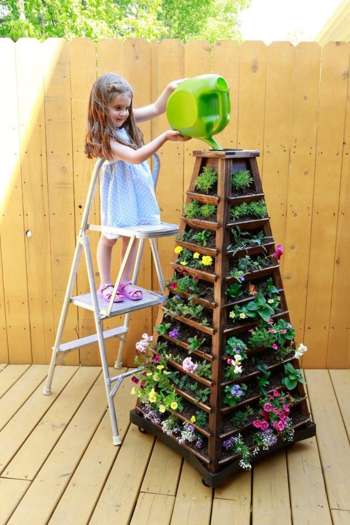 30+ DIY Flower Tower Ideas To Brighten Up Your Yard - Farm.Food.Family