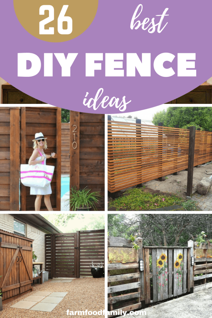 95+ Cheap and Easy DIY Fence Ideas For Your Backyard, or Privacy