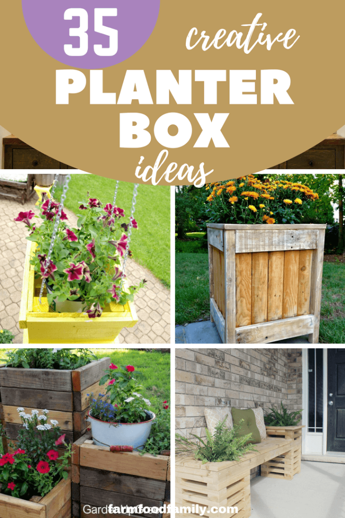 35 Creative DIY Pallet and Wood Planter Box Ideas for Your Garden ...