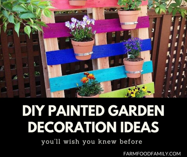 27 DIY Painted Garden Decoration Ideas To Brighten Up Your Backyard