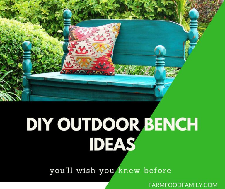 26+ Awesome & Easy DIY Outdoor Bench Ideas For Your Backyard