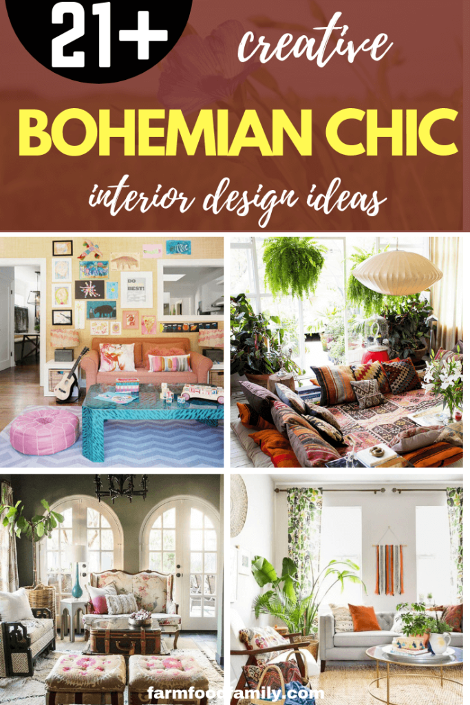 21+ DIY Boho-Chic Room Decor Ideas (Living Room, Bedroom, WallArt)