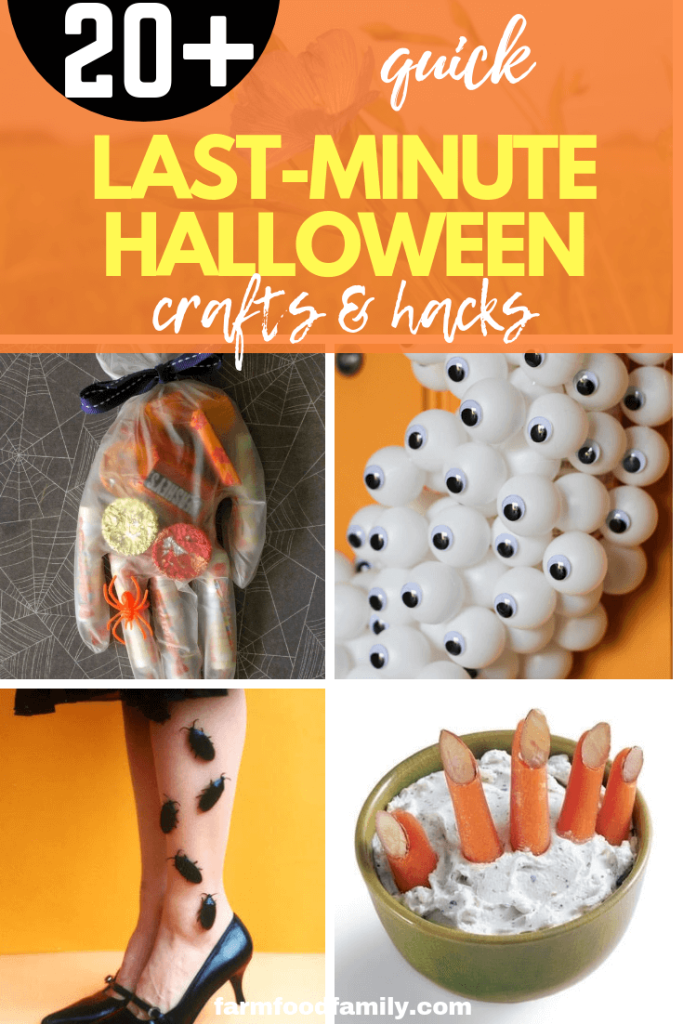 20+ Quick & Smart Last Minute Halloween Crafts and Hacks