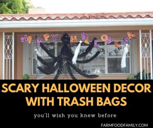 25+ Scary Halloween Decoration Ideas With Trash Bags - FarmFoodFamily