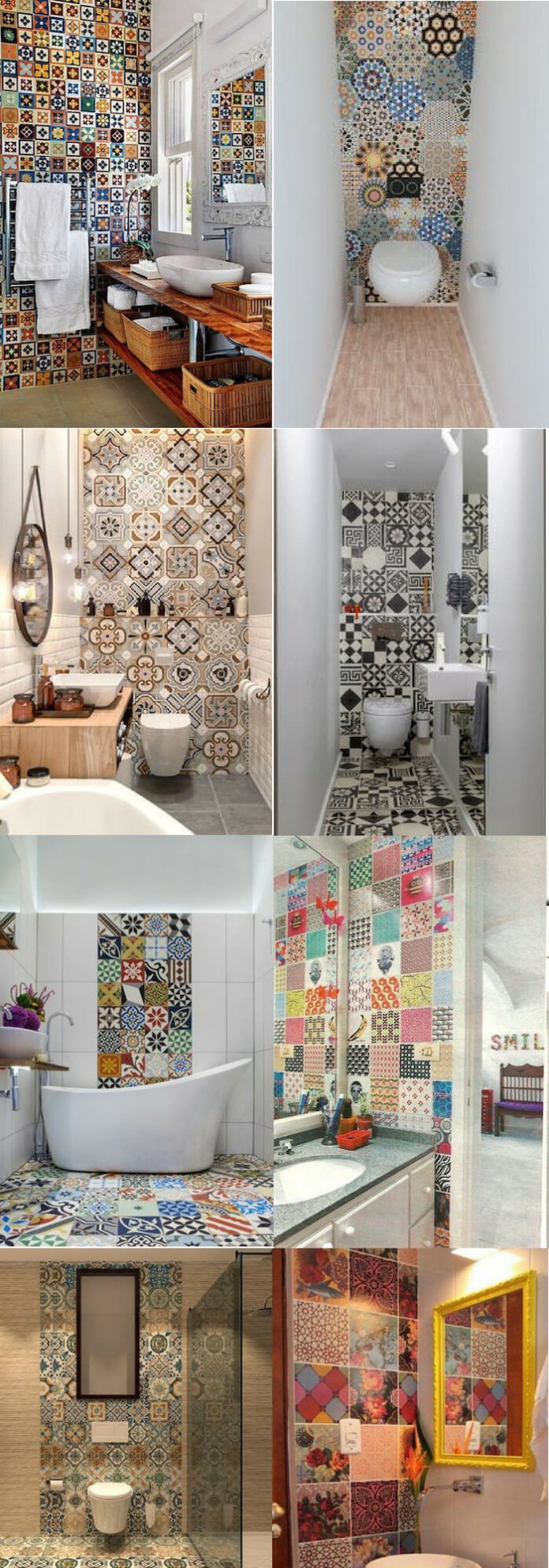 7+ Unique Wall Tile Ideas For Bathroom Design - FarmFoodFamily