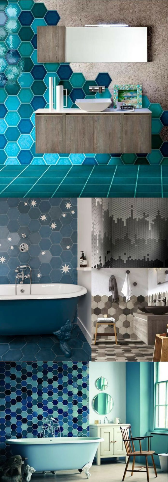7+ Unique Wall Tile Ideas For Bathroom Design - FarmFoodFamily