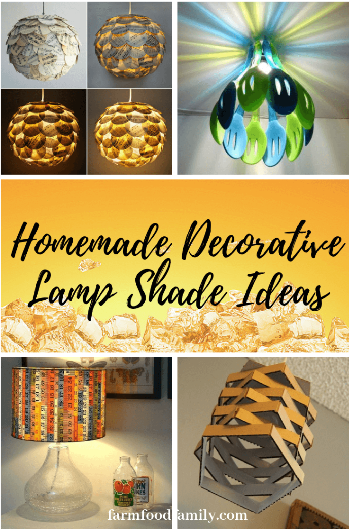 15+ Easy Homemade Decorative Lamp Shade Ideas for 2024