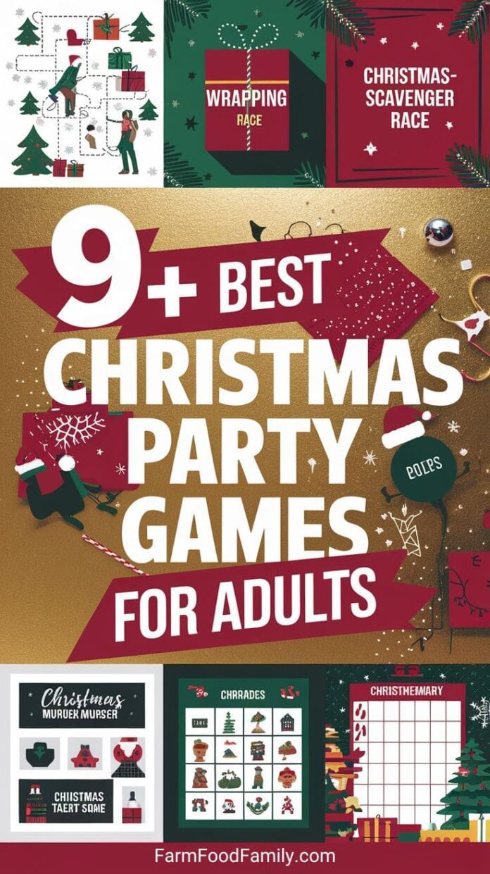 9+ Best Christmas Party Games For Adults 2026- FarmFoodFamily