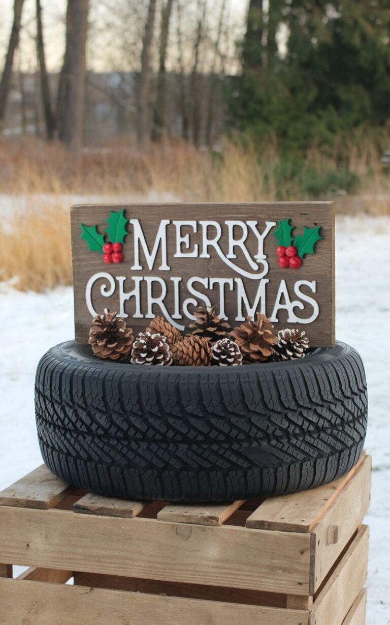 20+ Best Recycled Tire Christmas Decoration Ideas For 2026