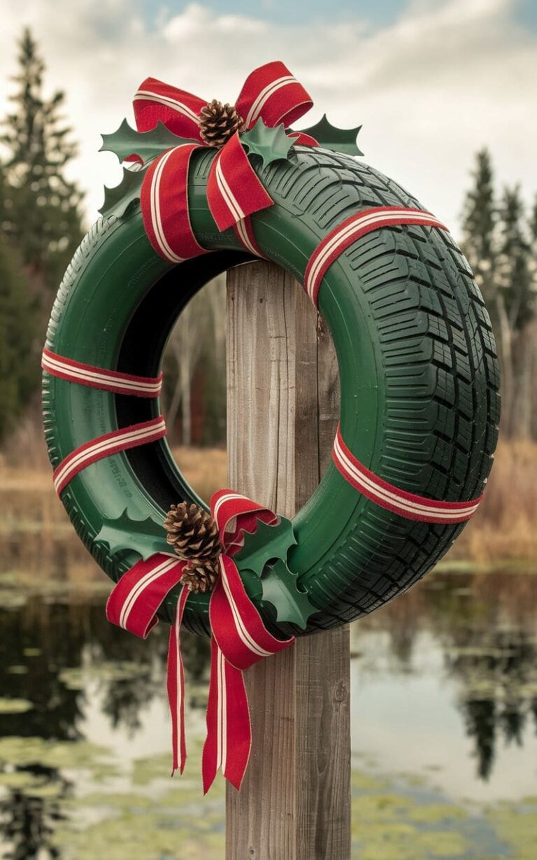20+ Best Recycled Tire Christmas Decoration Ideas For 2026