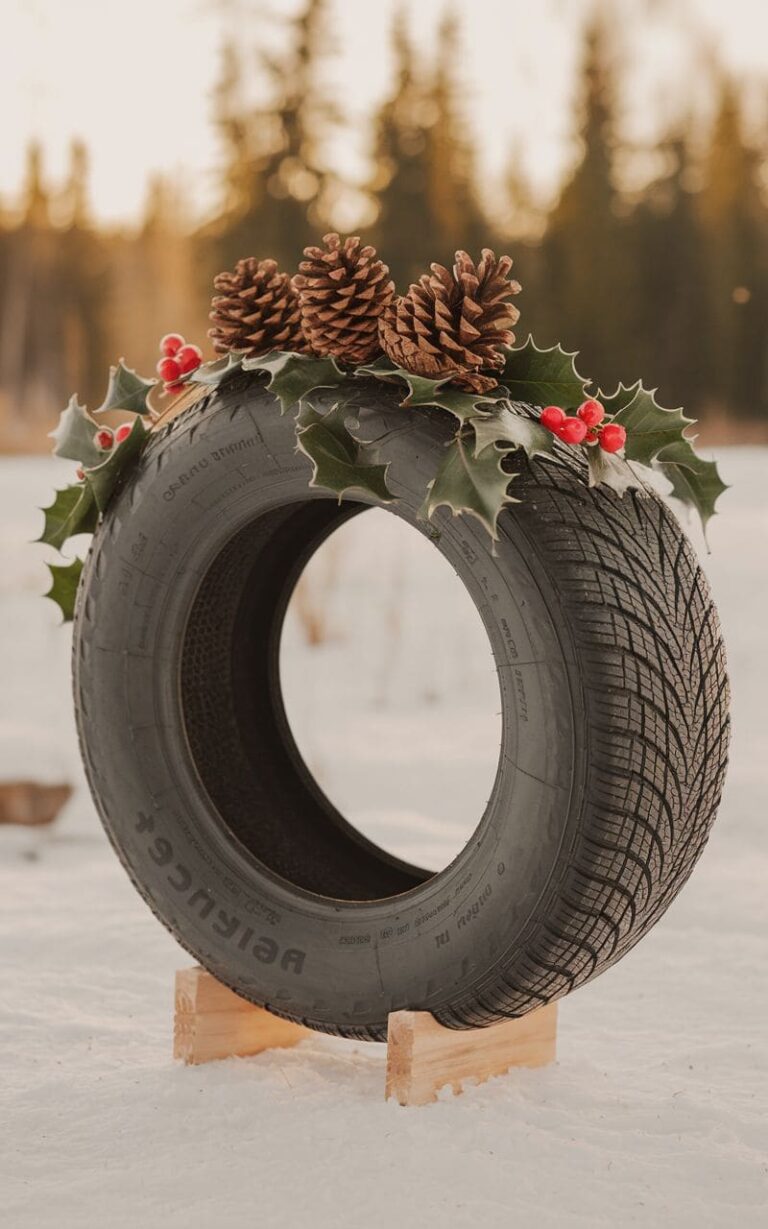 20+ Best Recycled Tire Christmas Decoration Ideas For 2026