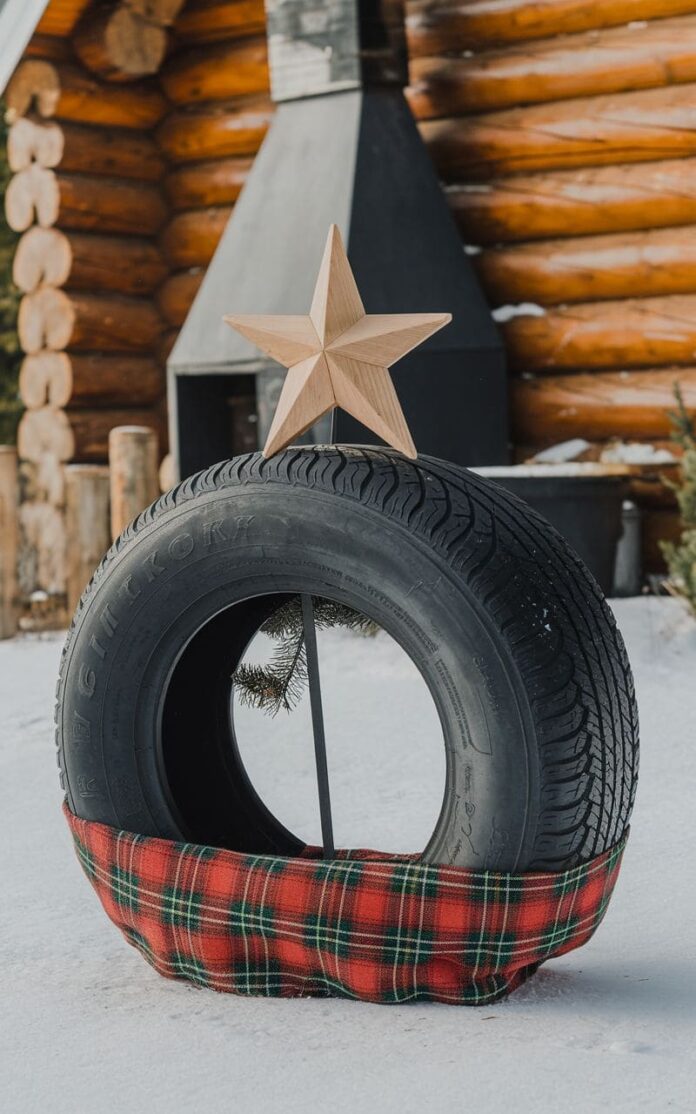 20+ Best Recycled Tire Christmas Decoration Ideas For 2026