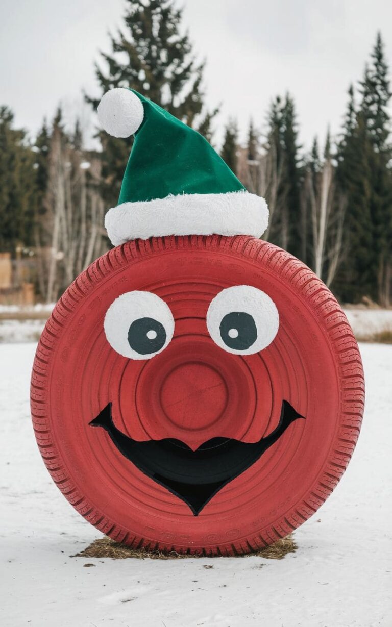 20+ Best Recycled Tire Christmas Decoration Ideas For 2026