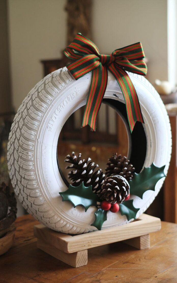 20+ Best Recycled Tire Christmas Decoration Ideas For 2026