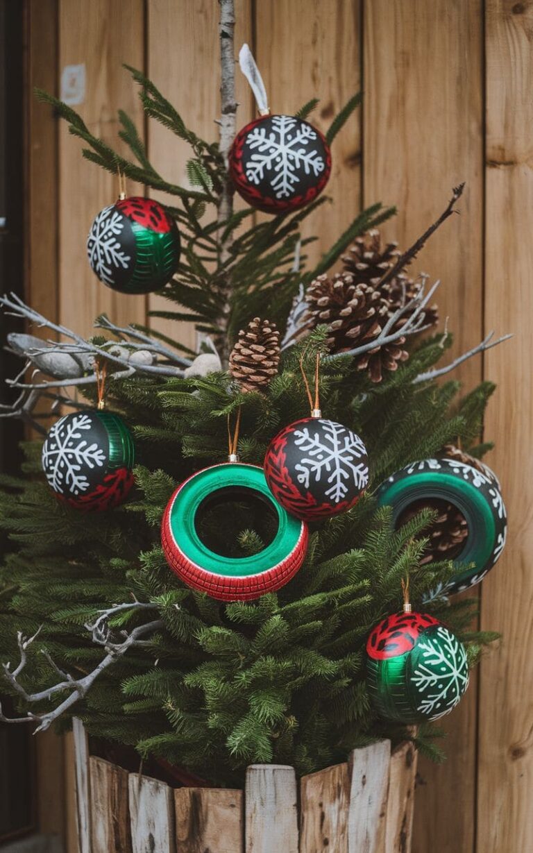20+ Best Recycled Tire Christmas Decoration Ideas For 2026