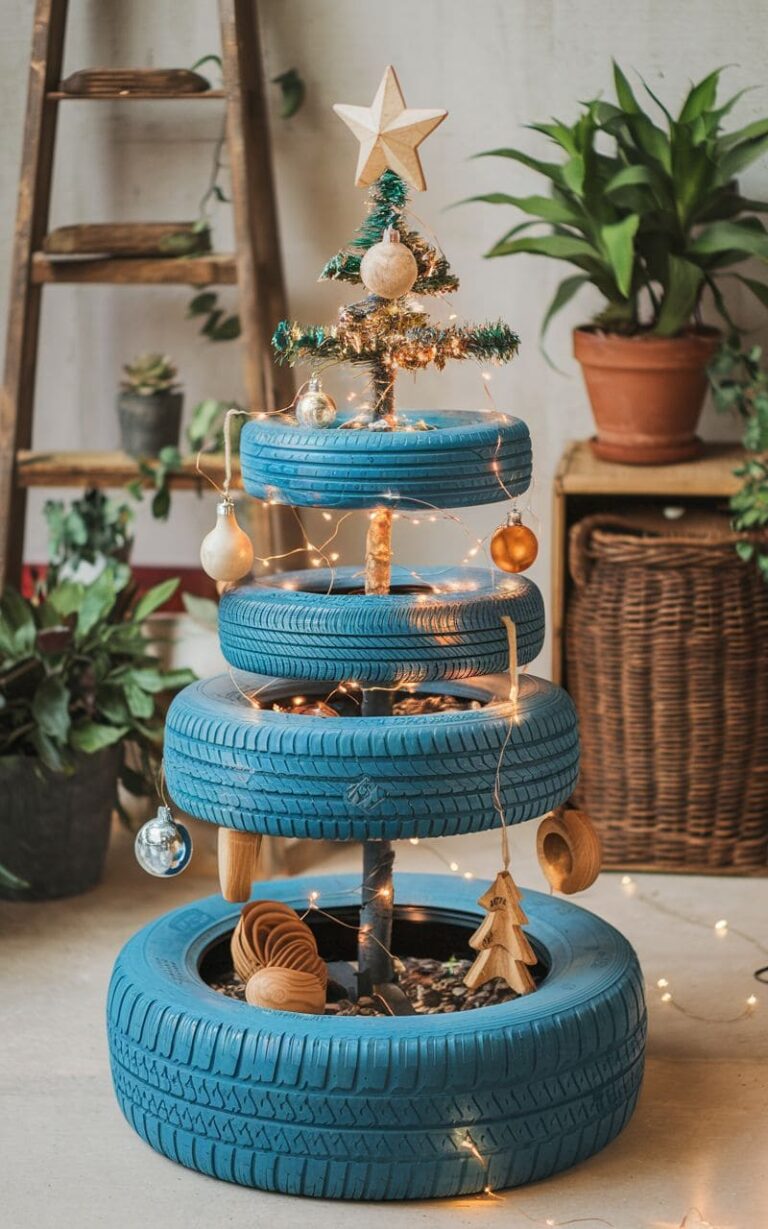 20+ Best Recycled Tire Christmas Decoration Ideas For 2026