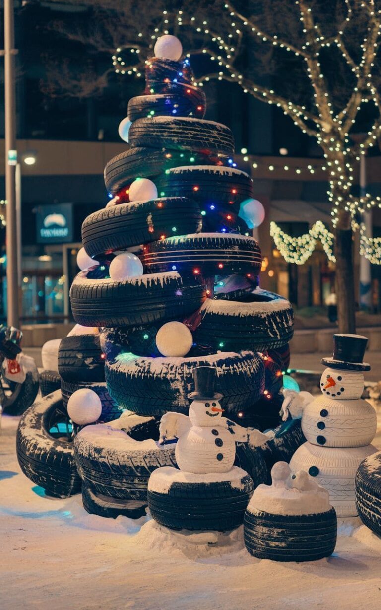 20+ Best Recycled Tire Christmas Decoration Ideas For 2026