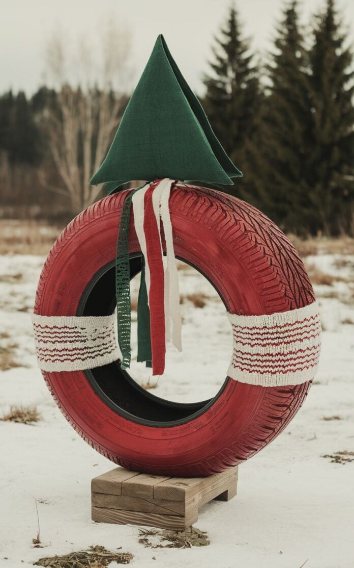 20+ Best Recycled Tire Christmas Decoration Ideas For 2026