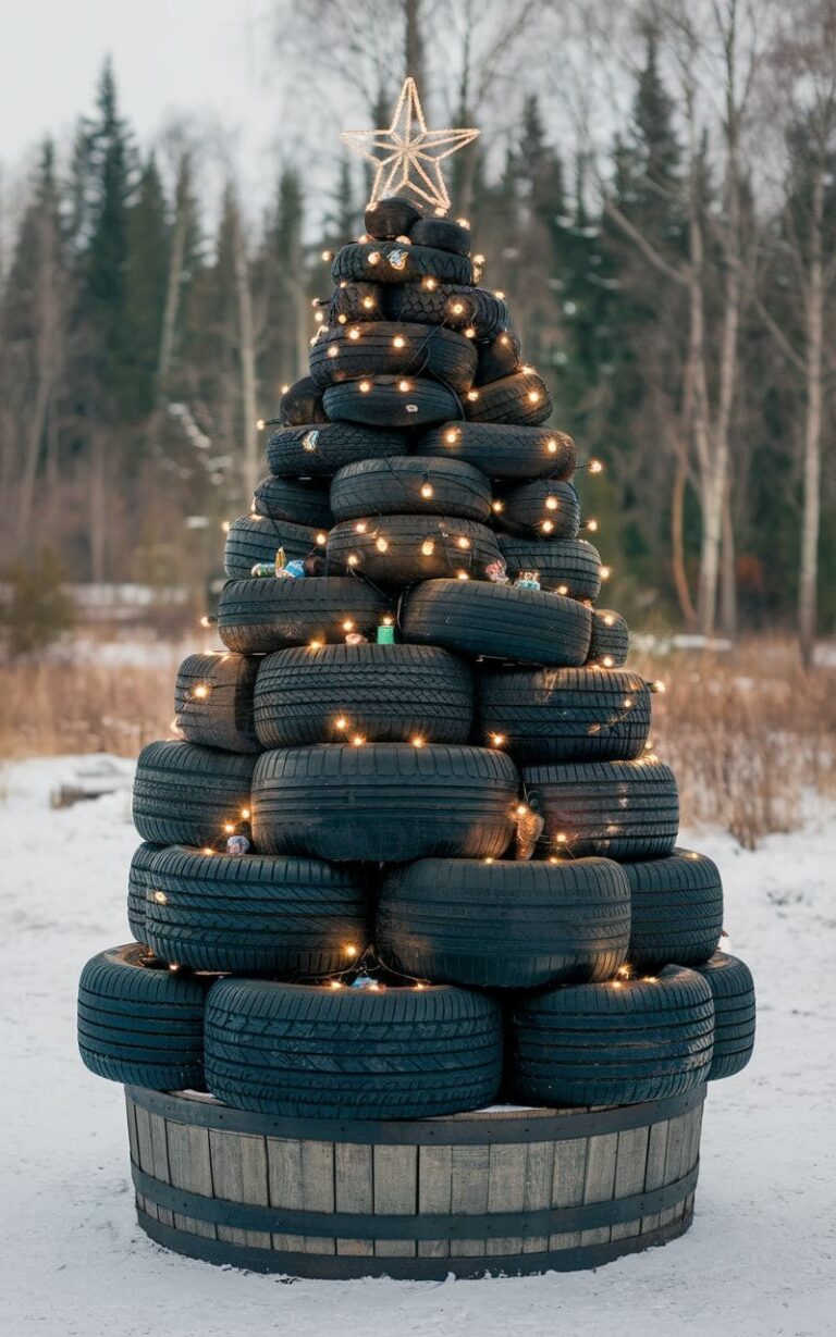 20+ Best Recycled Tire Christmas Decoration Ideas For 2026