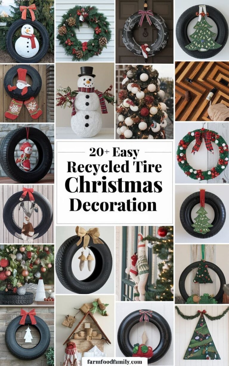 20+ Best Recycled Tire Christmas Decoration Ideas For 2026