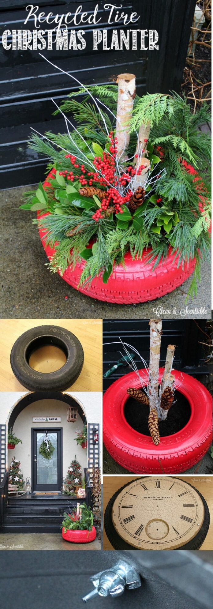 13 Best Recycled Tire Christmas Decoration Ideas For 2024