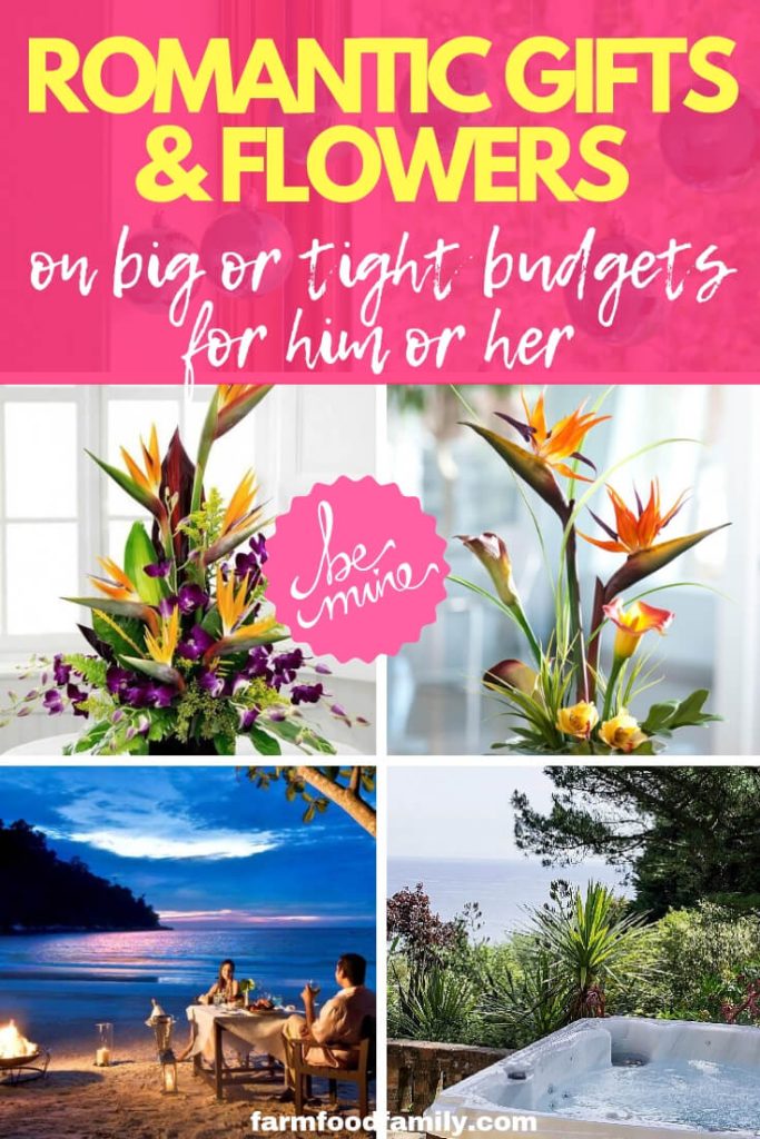 18+ Romantic Gifts & Flowers on Big or Tight Budgets For Him or Her
