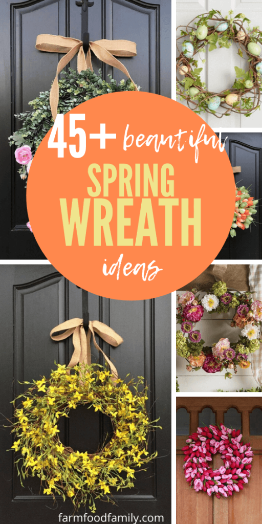 45+ Easy and Simple DIY Spring Wreath Ideas For 2024