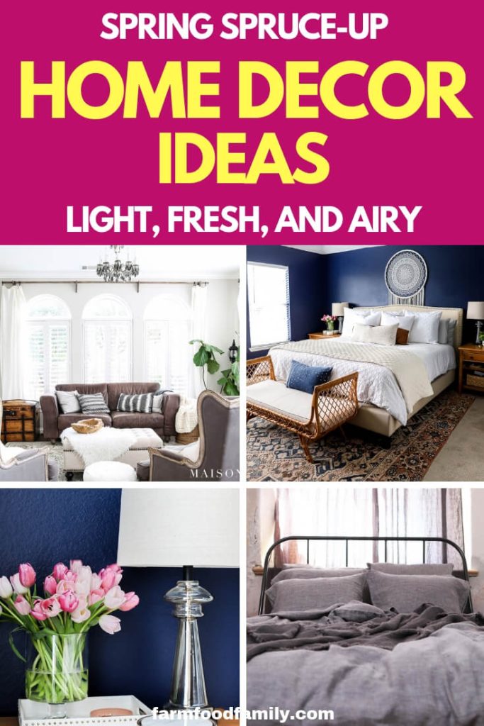 Spring Spruce-Up - Quick, Cheap Home Décor Ideas - FarmFoodFamily