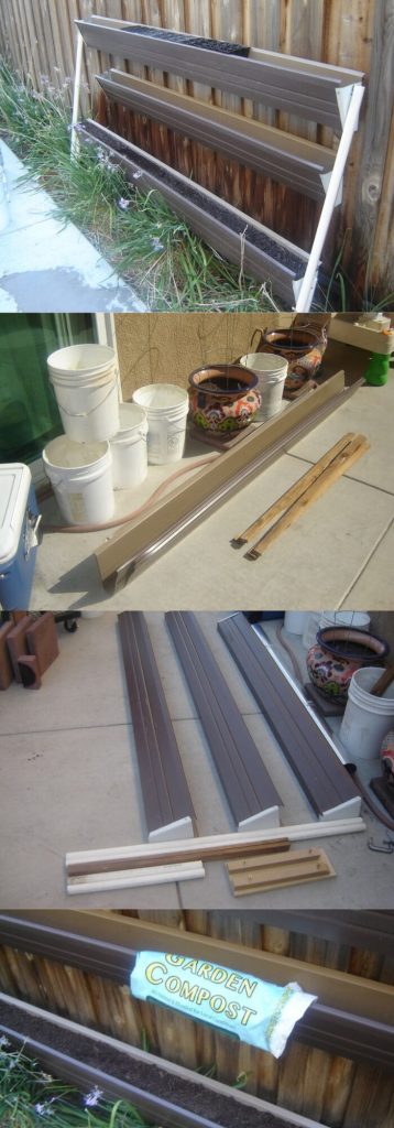 26+ Best DIY Vertical Rain Gutter Garden Ideas For Small Spaces