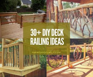30+ Awesome DIY Deck Railing Designs & Ideas For 2024