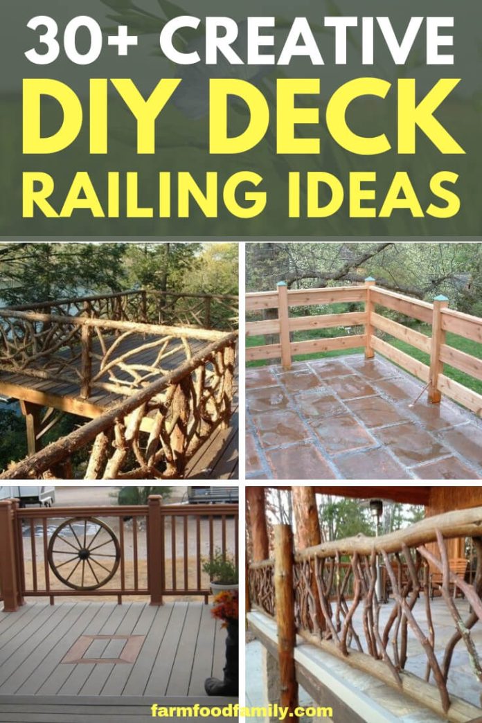 30+ Awesome DIY Deck Railing Designs & Ideas For 2024