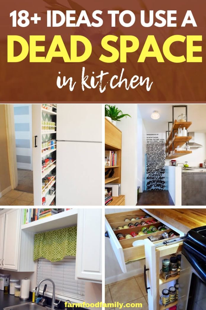18+ Kitchen Storage Ideas To Use a Dead Space - FarmFoodFamily