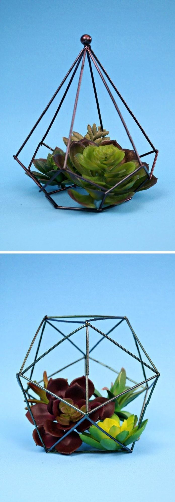 17+ Colorful DIY Geometric Planter Ideas & Projects For 2024