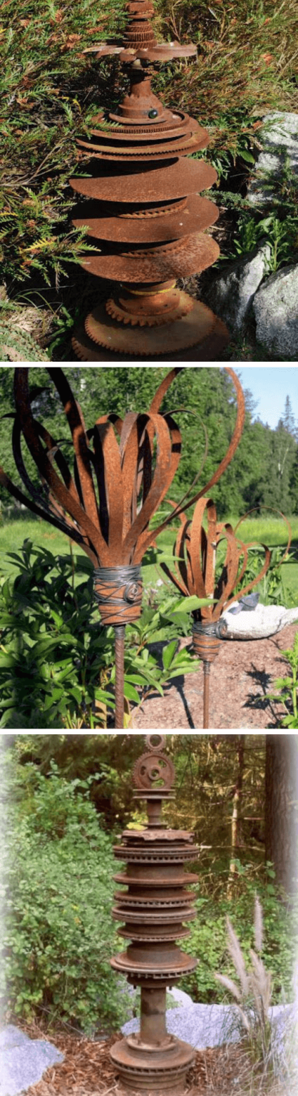 12+ Creative Rusty Metal Garden Decor Ideas & Projects For 2024