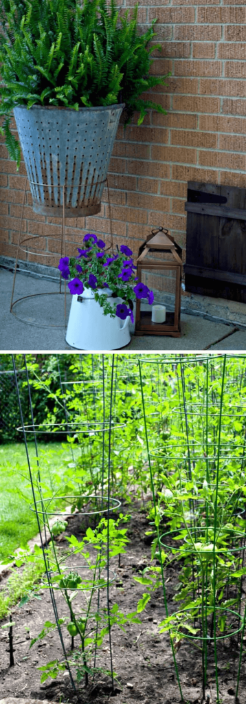 12+ Awesome DIY Garden Hacks Using Tomato Cages For 2024