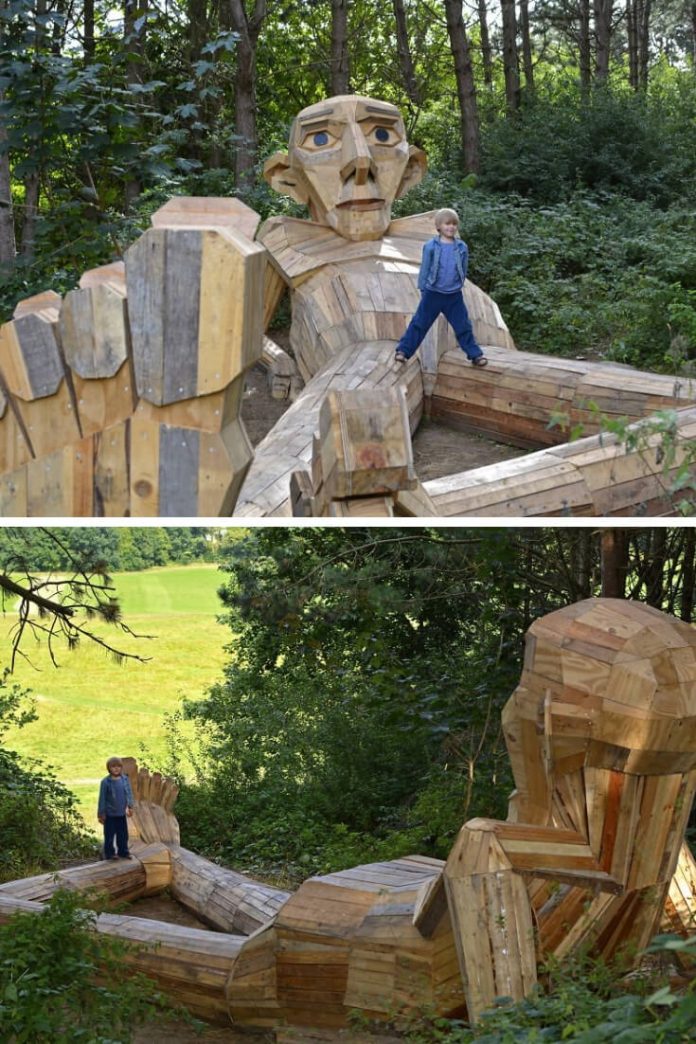 6 Forgotten Giants Made From Recycled Wood - FarmFoodFamily
