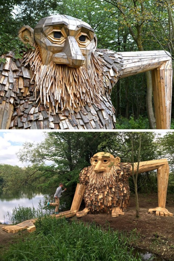 6 Forgotten Giants Made From Recycled Wood - FarmFoodFamily