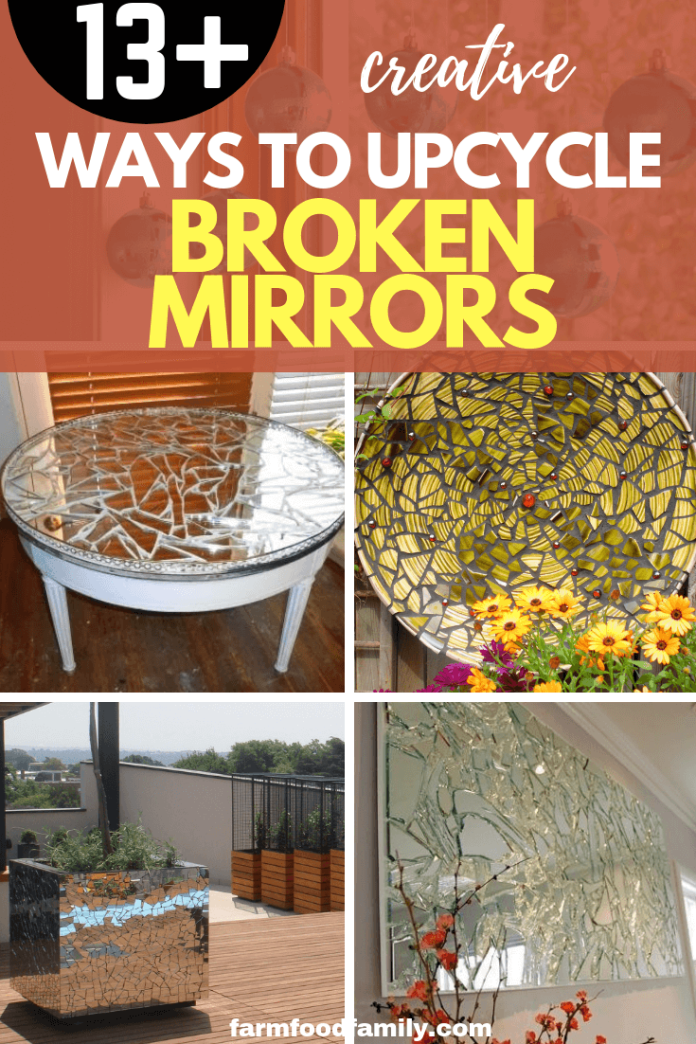 13+ Creative Ways To Recycle Broken Mirrors Ideas & Projects For 2024