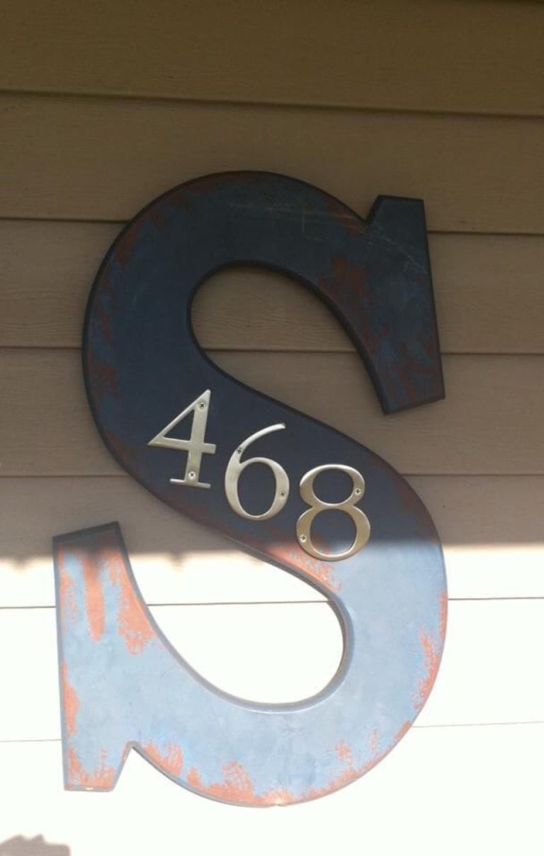 29+ Beautiful DIY House Number Sign Ideas and Designs For 2024