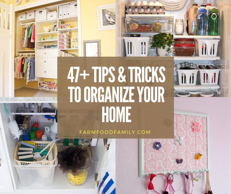47+ Tips & Tricks To Help You Organize Your Home For 2024