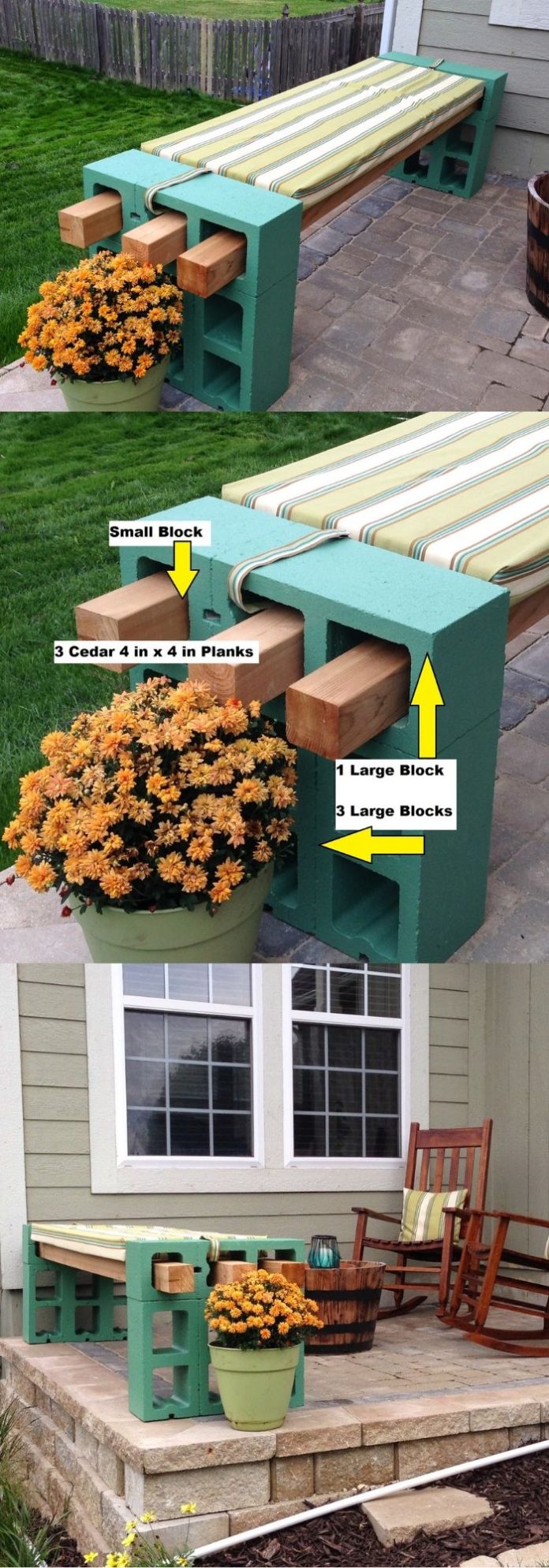 20+ Best Outdoor Cinder Block Bench Ideas & Designs For 2024