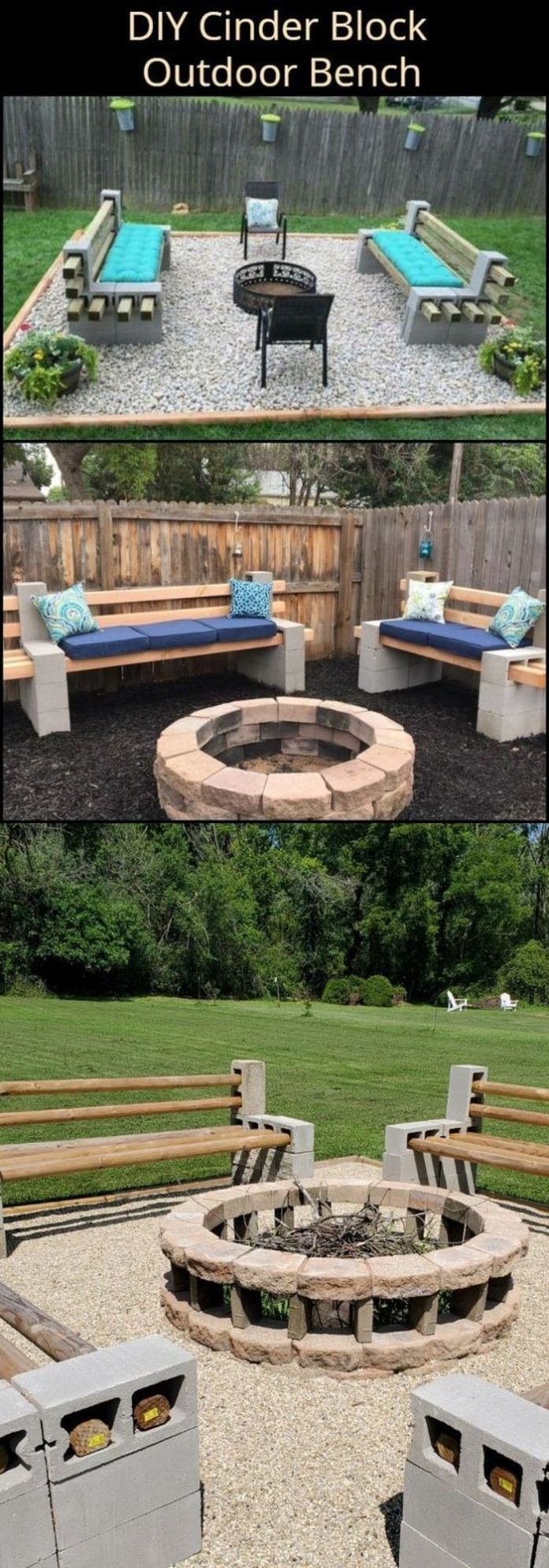 20+ Best Outdoor Cinder Block Bench Ideas & Designs For 2024
