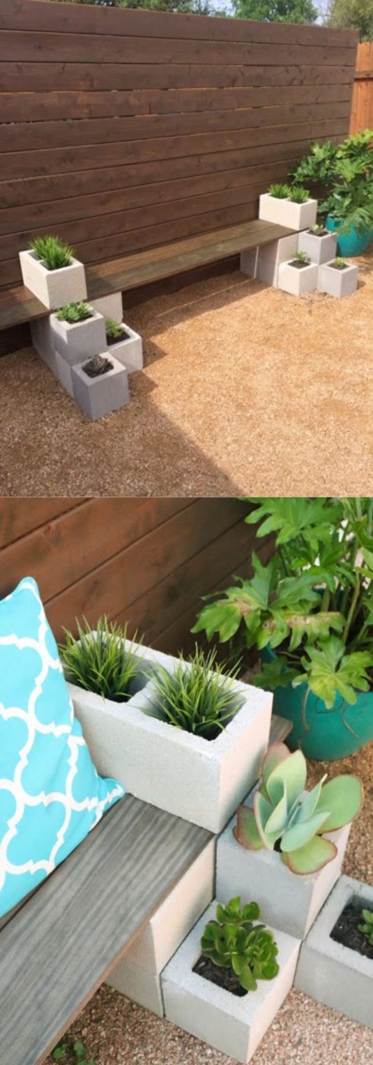 20+ Best Outdoor Cinder Block Bench Ideas & Designs For 2024
