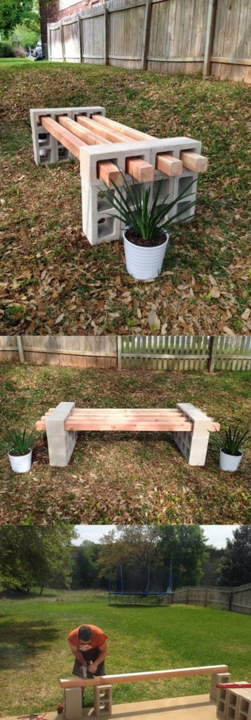 20+ Best Outdoor Cinder Block Bench Ideas & Designs For 2024