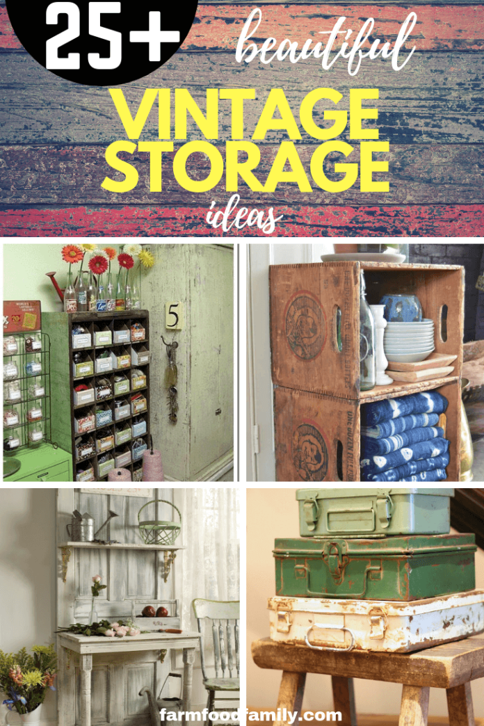 25+ Beautiful Vintage Storage Decor Ideas & Designs For 2024